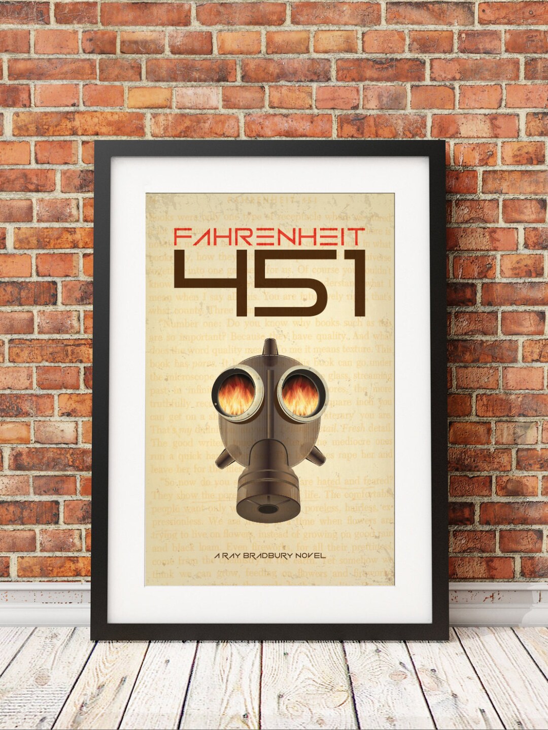 Fahrenheit 451 Original Print Reinterpretation -print Only - Etsy