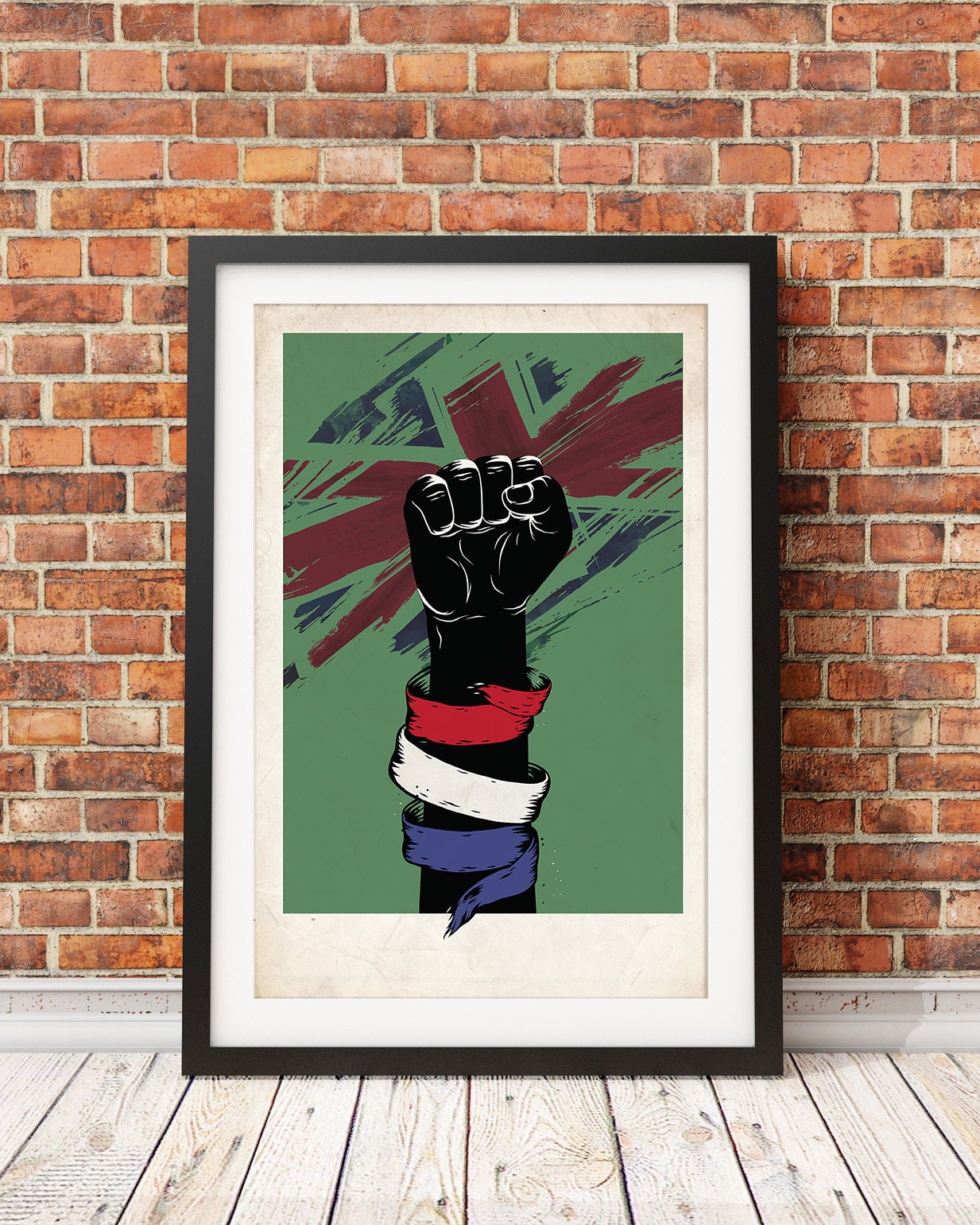 British Punk Rock Inspired Original Design Print -print Only - Etsy