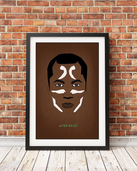 Afro Beat Inspired Original Design Print | Etsy
