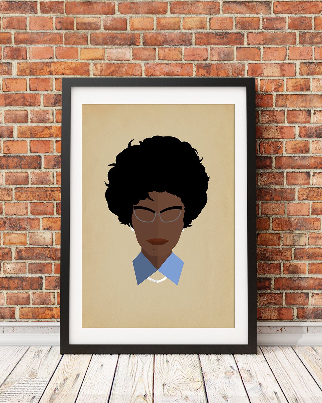 Shirley Chisholm, Black Women History Makers Icon Original Print Design ...