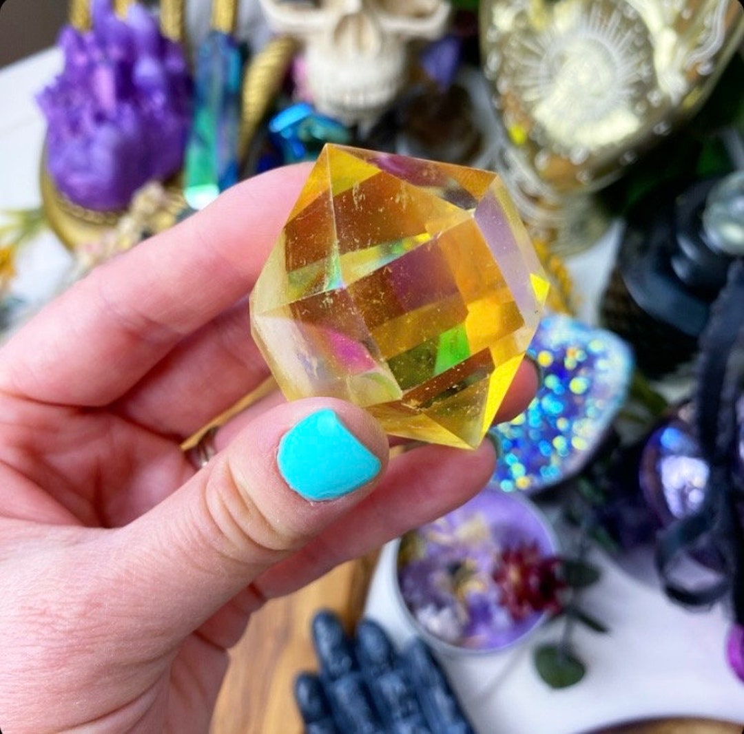 Aura Quartz Crystal, Aura Quartz, Quartz Crystal, Sunset Quartz, Angel ...