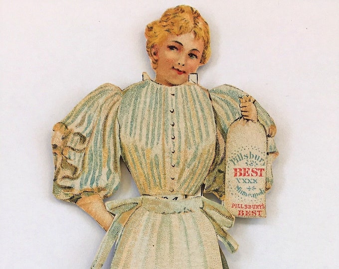 Antique 1895 the Forbes Doll Victorian Die Cut Paper Doll ~ Pillsbury's ...
