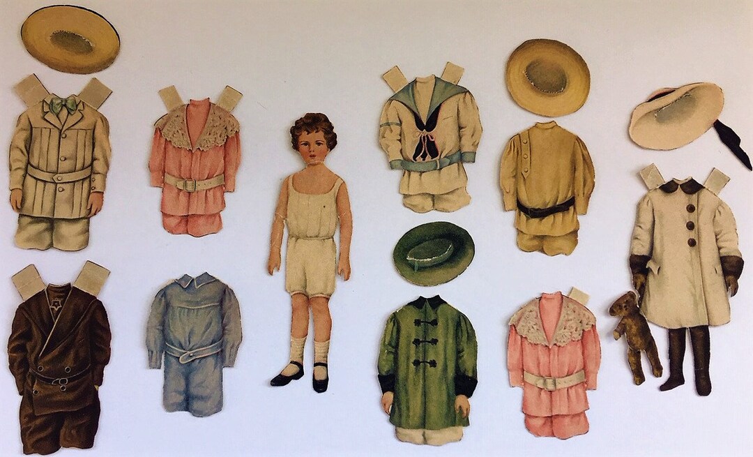 Vintage Lettie Lane Paper Doll: Twin Brother Cutouts, 13 Pcs Clothes - Etsy