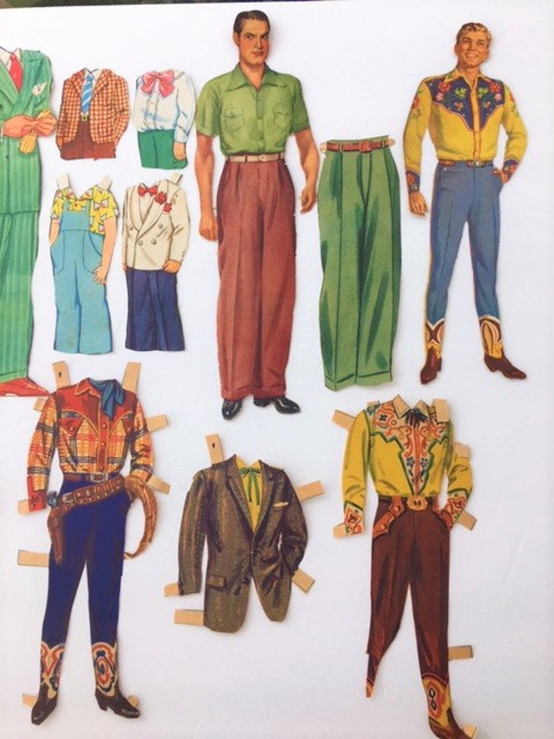 Vintage Male Paper Dolls Lot of 3 Movie Star BOB HOPE | Etsy