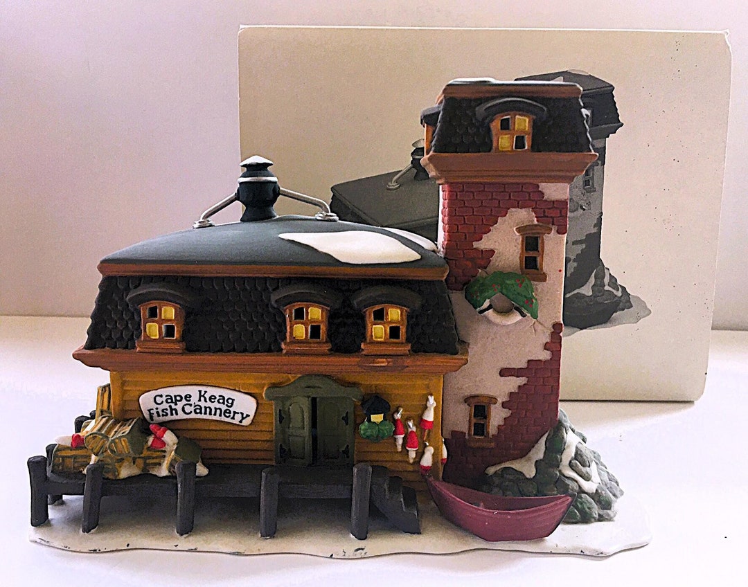 Vintage 1994 DEPT 56 Cape Keag Fish Cannery New England Village Series ...