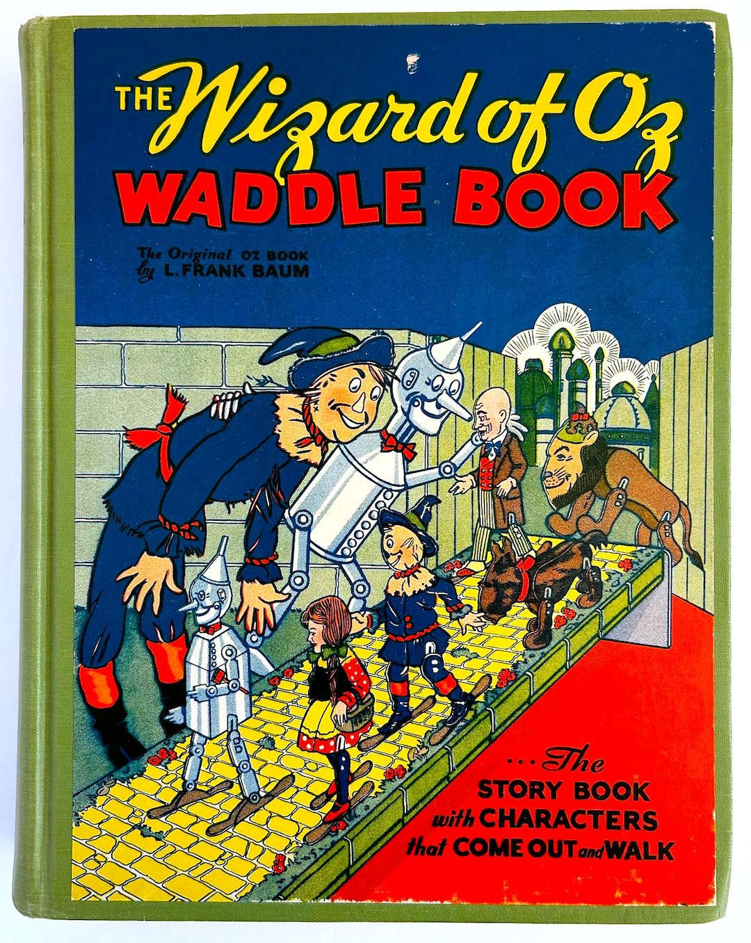 Vintage 1934 Wizard of Oz Waddle Book, Second Edition Blue Ribbon Books ...