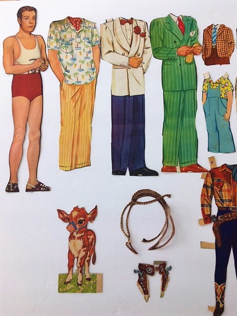 Vintage Male Paper Dolls Lot of 3 Movie Star BOB HOPE | Etsy