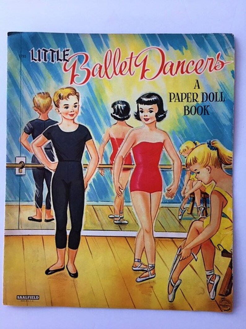 Vintage 1953 LITTLE BALLET DANCERS Paper Doll Book Saalfield - Etsy