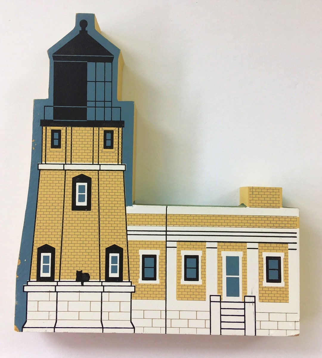 Vintage Cat's Meow Split Rock Lighthouse Lake Superior Wood Shelf ...