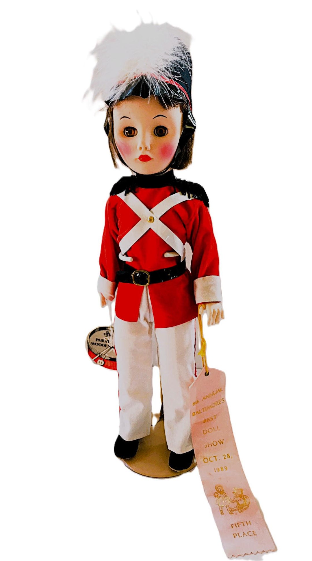 Vintage Effanbee Toy Soldier Girl Doll: 18" Poseable Vinyl Doll, 1980s ...