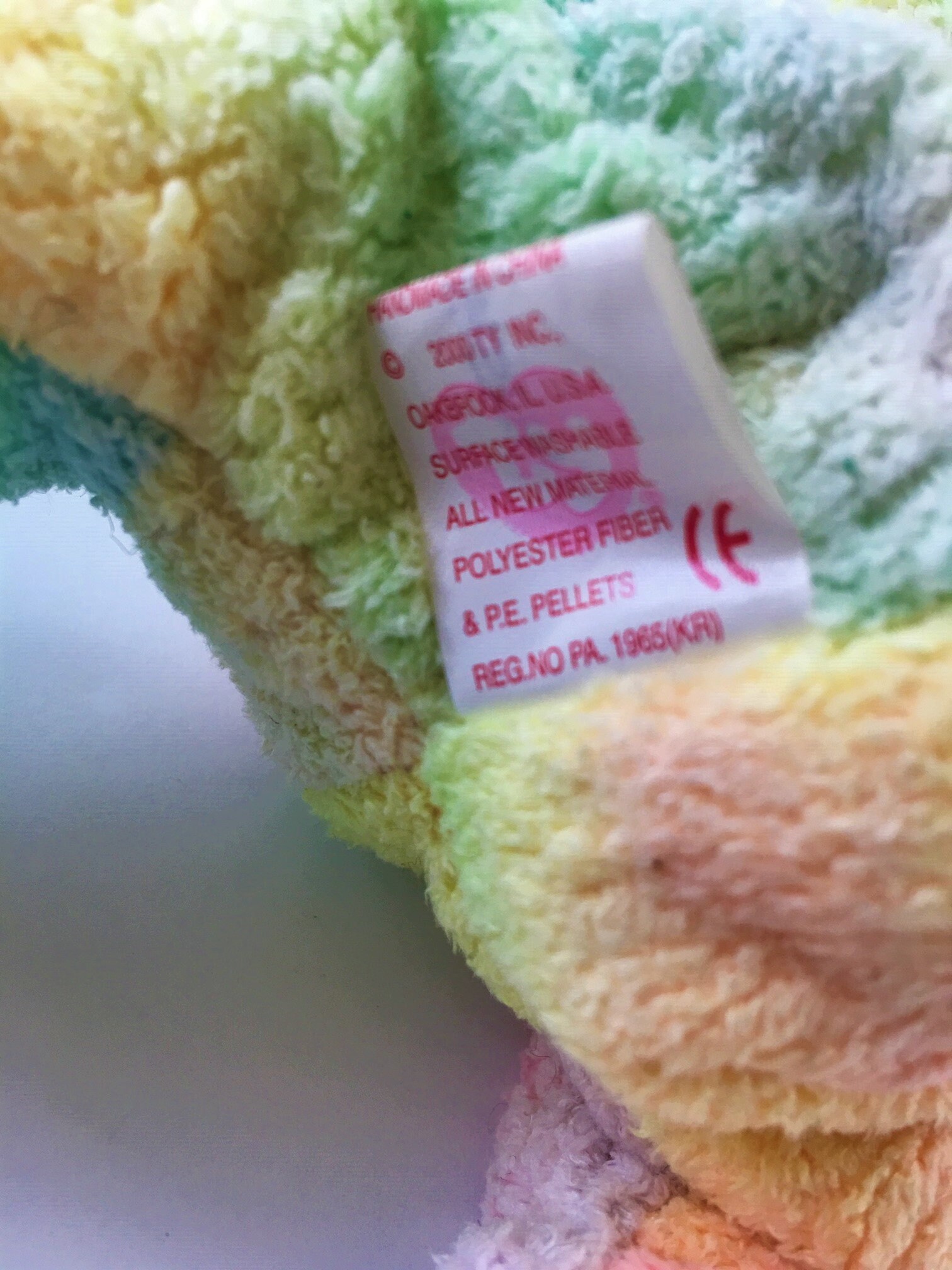 Ty Beanie Baby Mellow the Bear Pastel Tie Dye Beanie Babies - Etsy