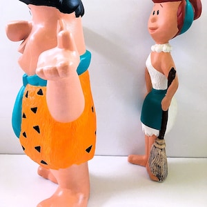 Vintage Rare 1974 Fred & Wilma Flintstone 12.5" Figurines Statues ...