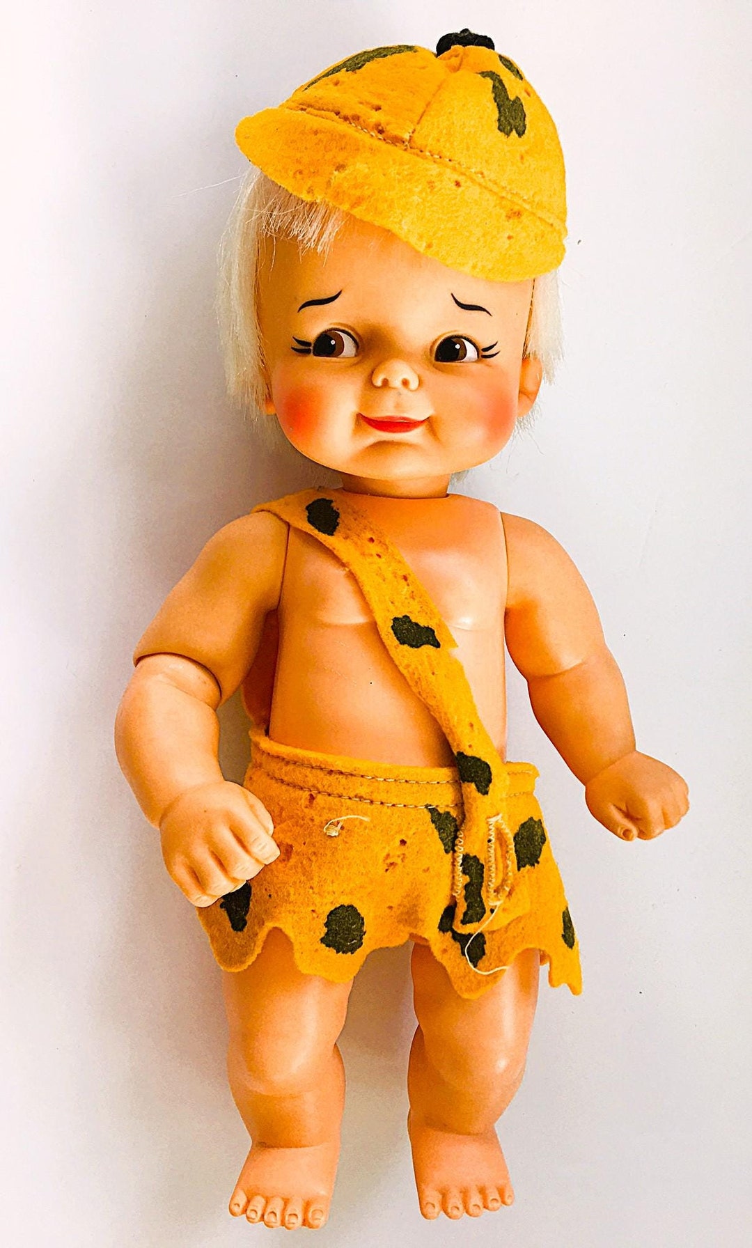 Vintage 1960's FLINTSTONES Bamm Bamm Doll ~ IDEAL 12" Bam Bam Rubble ...