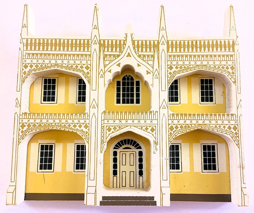 Vintage 1991 Shelia's Wedding Cake House 3D Wood Cut Shelf Sitter ...