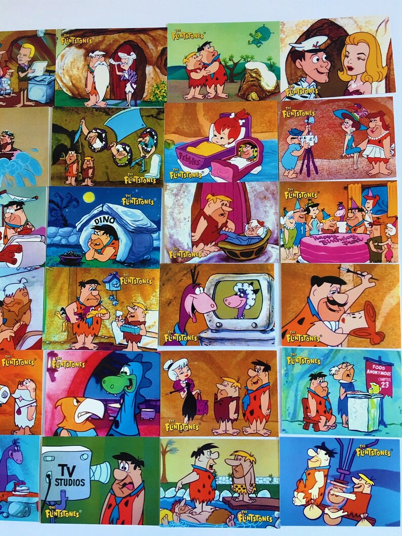 THE FLINTSTONES Trading Cards Lot of 42 Mixed vintage 1993 - Etsy