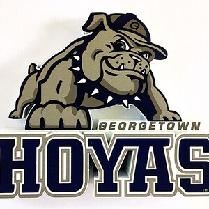 Vintage 1999 Shelia's Georgetown HOYAS Bulldogs Wood Shelf Sitter - Etsy