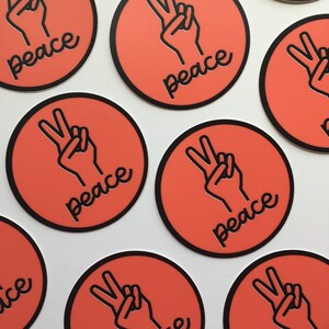 Vinyl Sticker Peace Sign Laptop Water Bottle Peace Out Sticker Peace ...