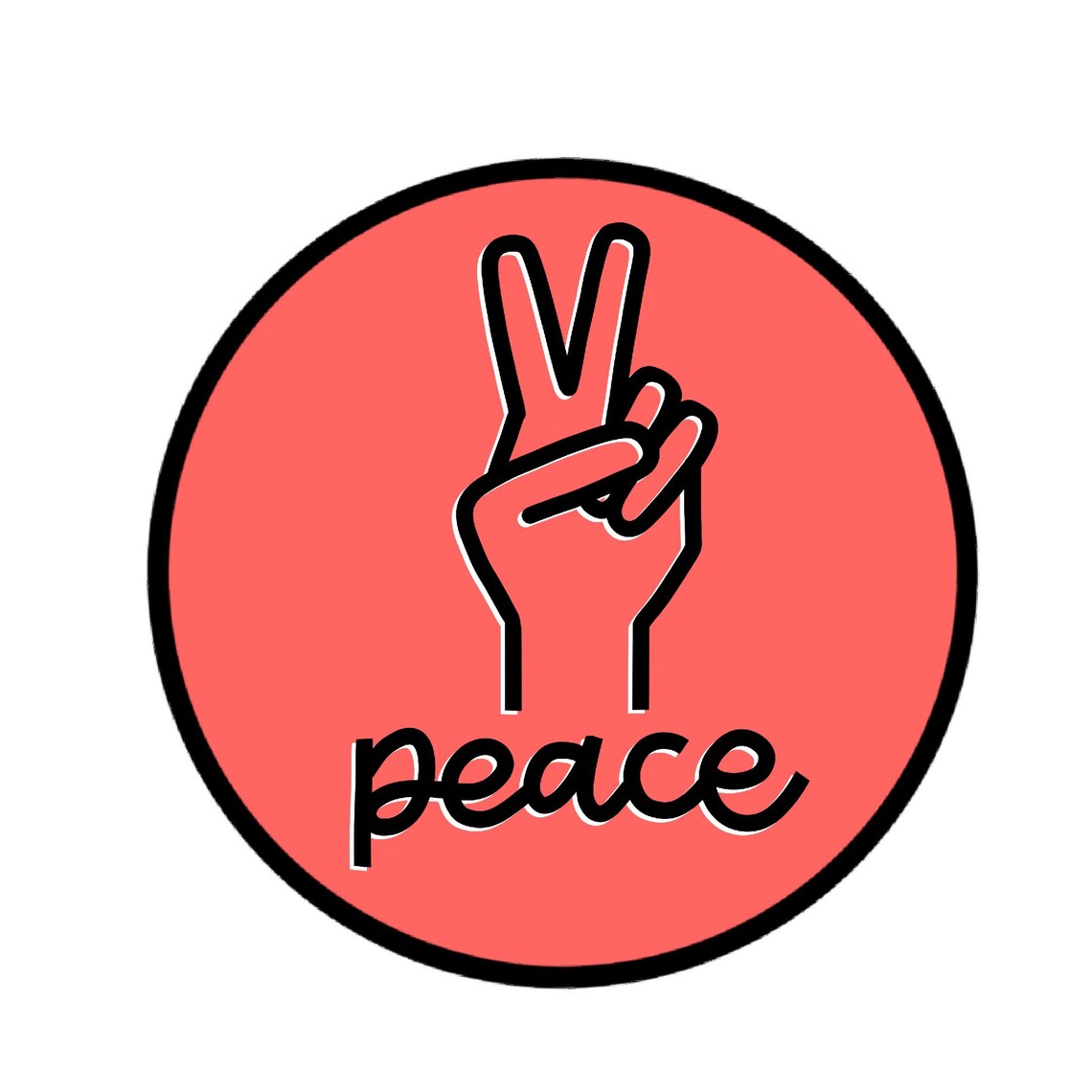 Vinyl Sticker Peace Sign Laptop Water Bottle Peace Out Sticker Peace ...