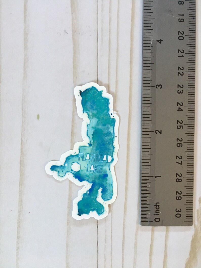 Vinyl Sticker Flathead Lake Sticker Vinyl Laptop Water Bottle ...