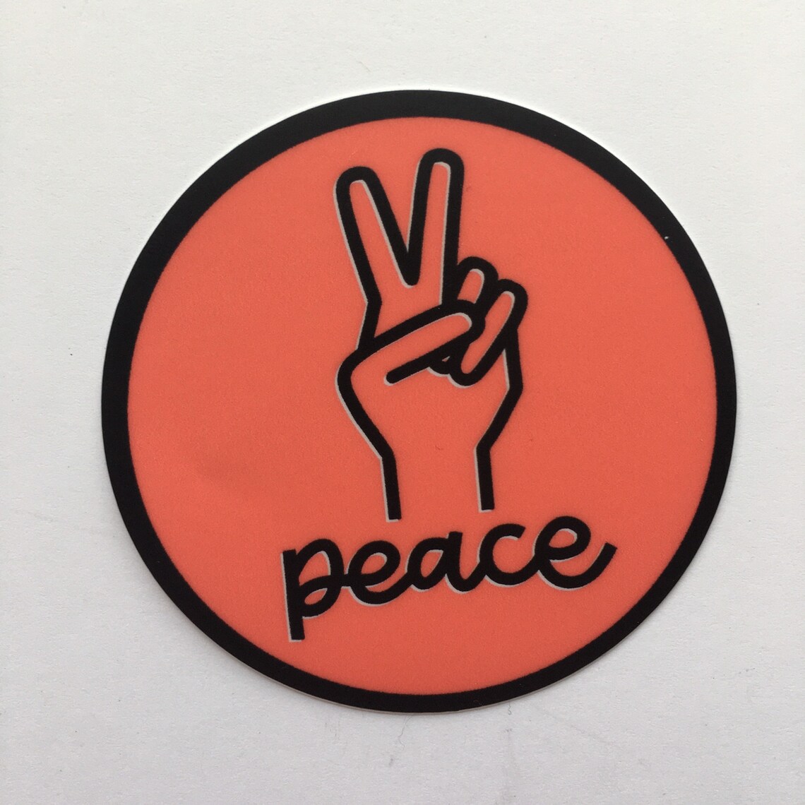 Vinyl Sticker Peace Sign Laptop Water Bottle Peace Out Sticker Peace ...