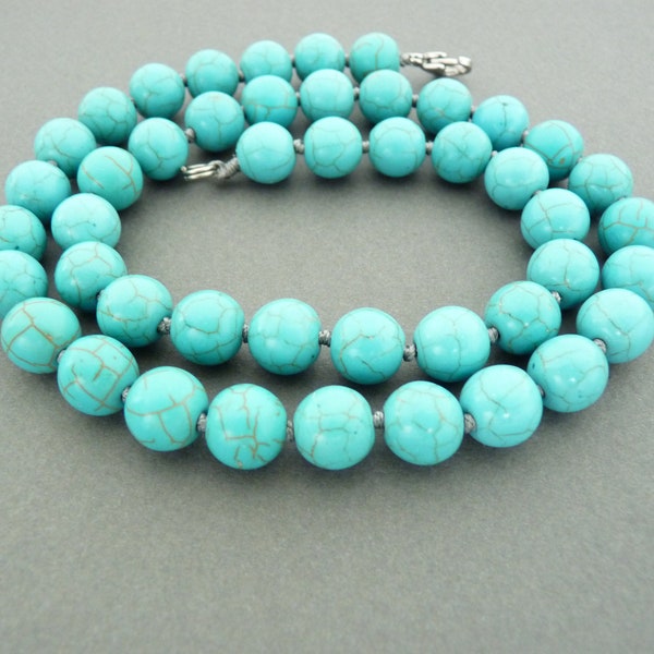 Howlite Necklace - Etsy