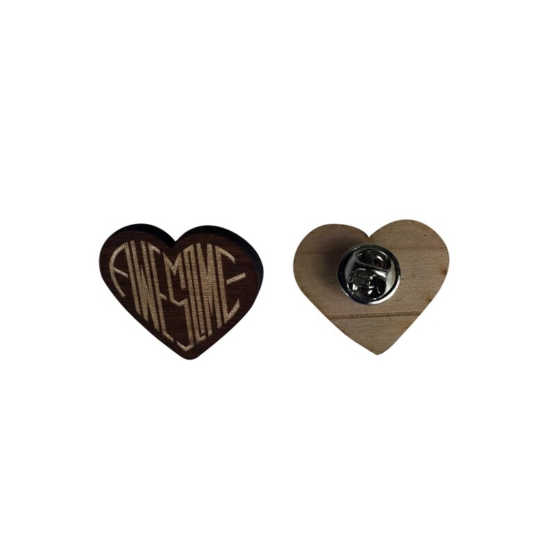 Awesome Laser Cut Lapel Pin - Etsy