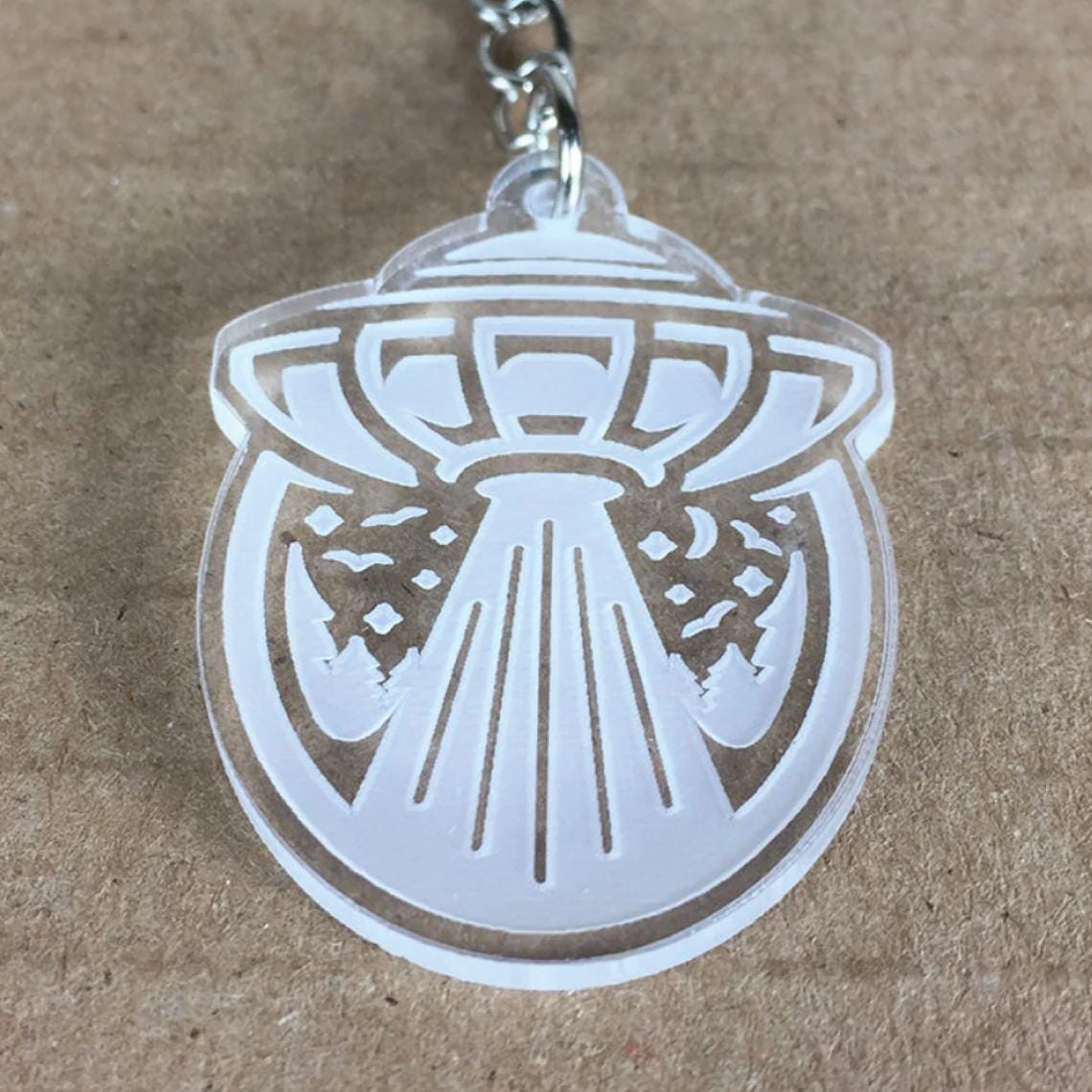 Laser Cut / UFO / Keychain - Etsy