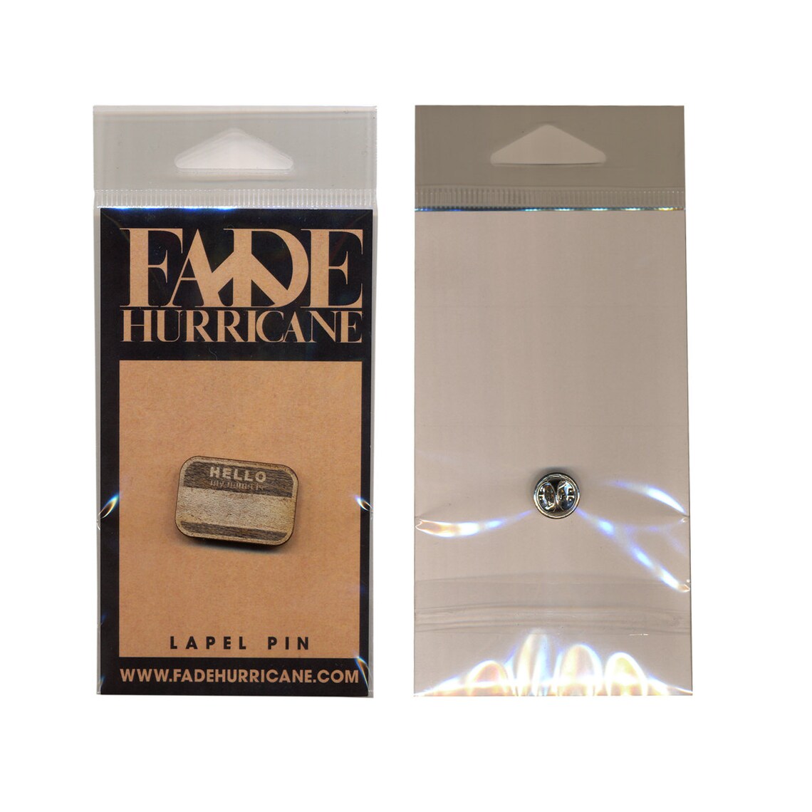 Hello My Name is Laser Cut Lapel Pin - Etsy