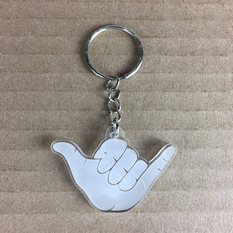 Laser Cut / Hang Loose / Keychain - Etsy