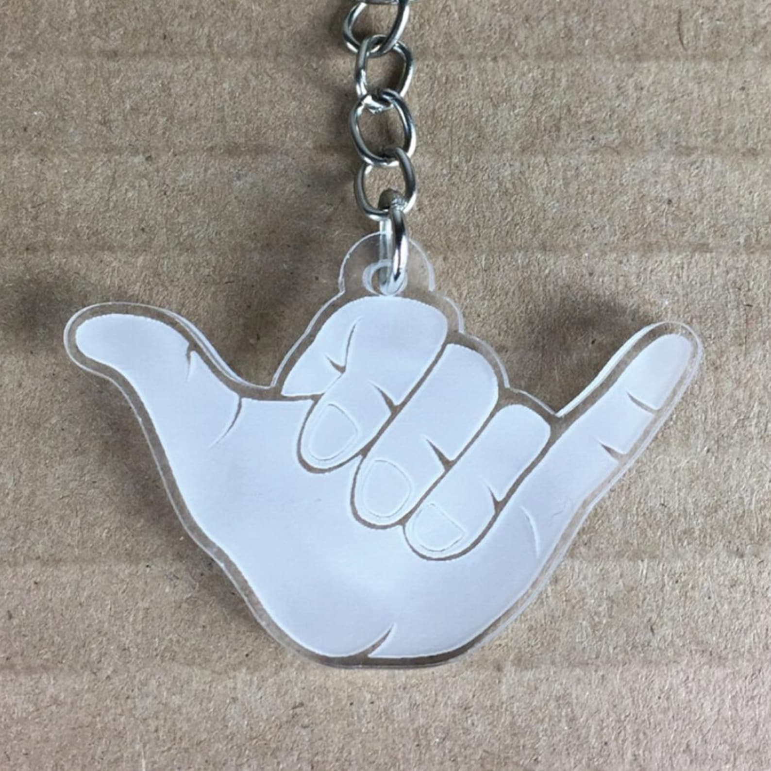 Laser Cut / Hang Loose / Keychain - Etsy