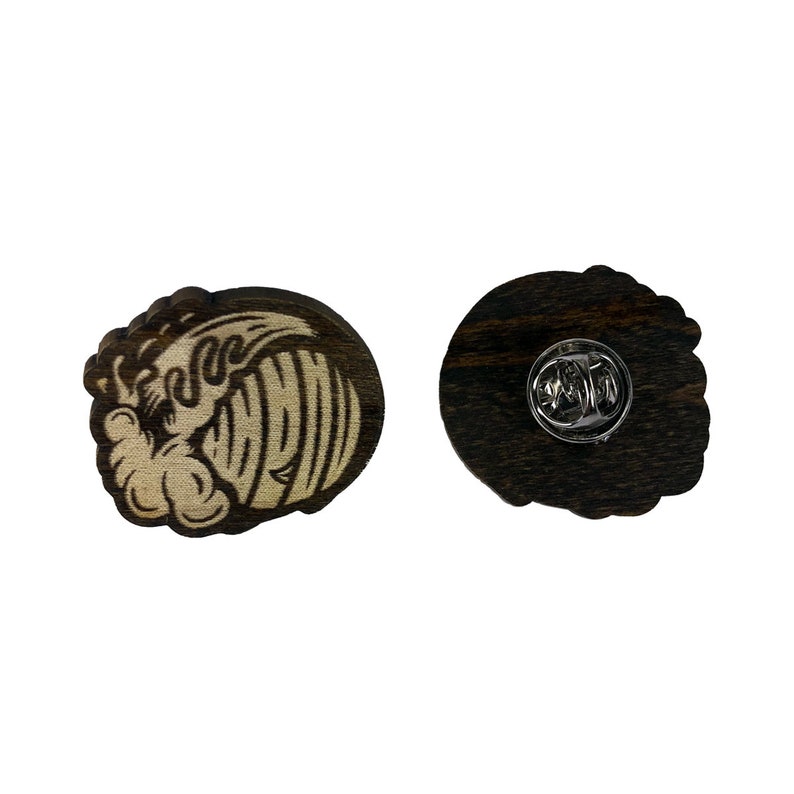 Wave Laser Cut Lapel Pin - Etsy
