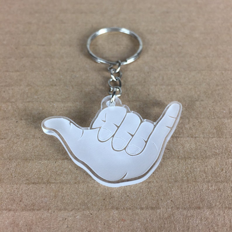 Laser Cut / Hang Loose / Keychain - Etsy