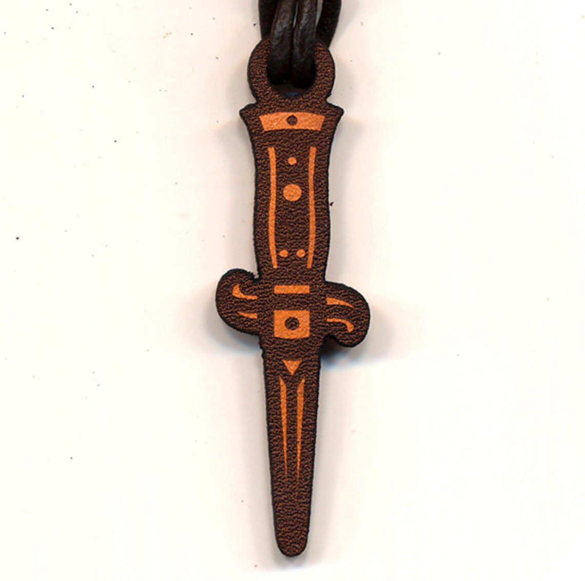 Laser Cut Leather Necklace and Keychain Switchblade Knife - Etsy
