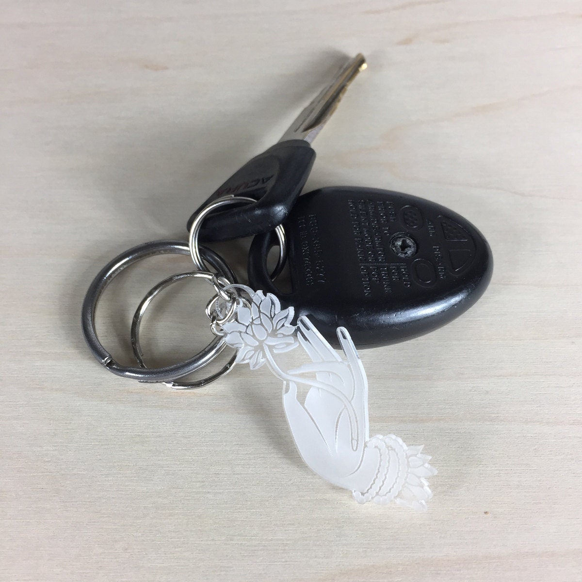 Laser Cut / Lotus / Keychain - Etsy