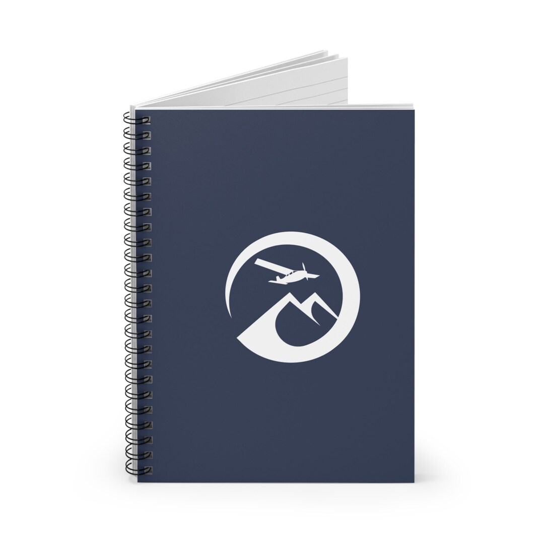 Mountain Flying Logo Notebook | Pilot Journal | Aviation Notebook ...