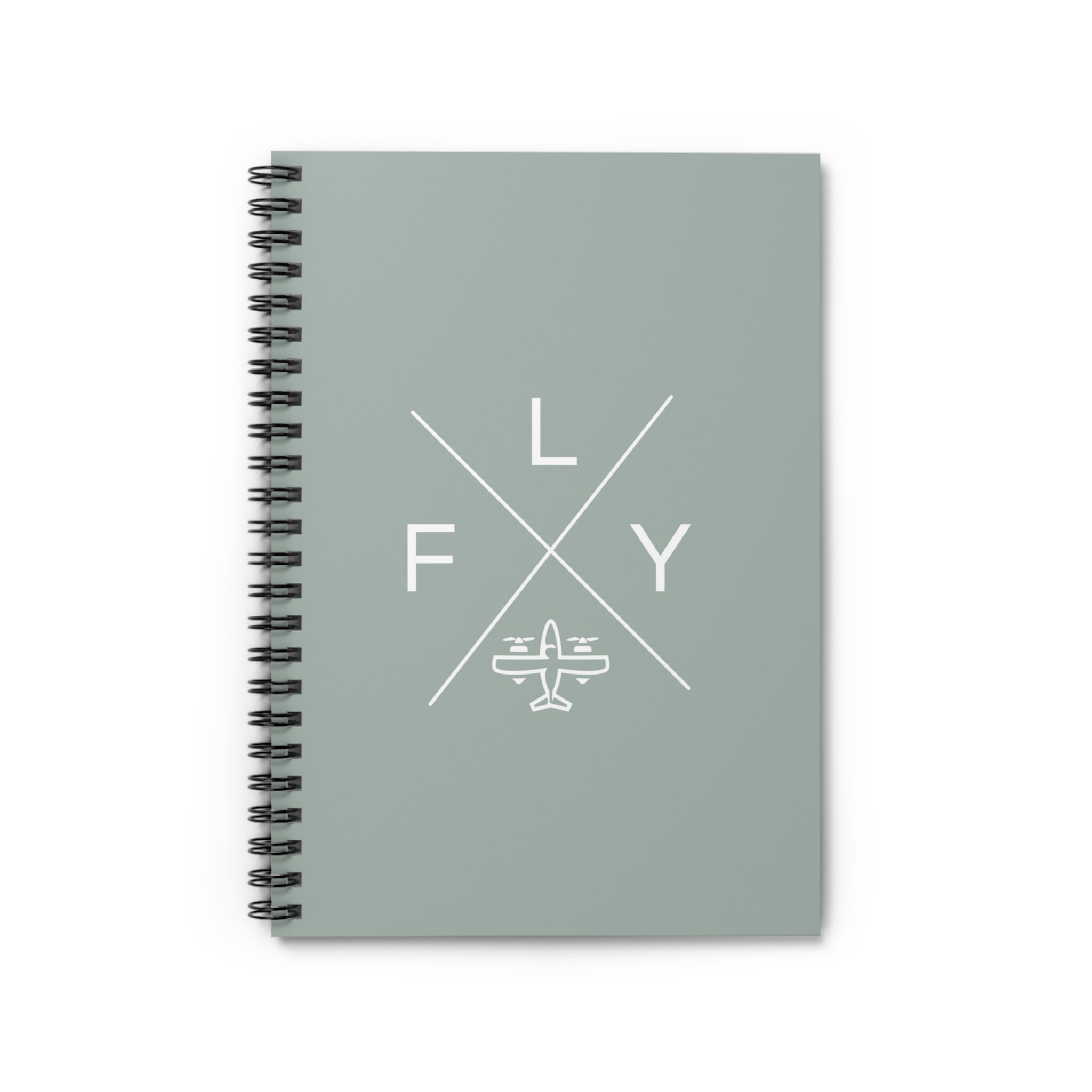 Fly Spiral Notebook | Airplane Notes | Gift for Pilot | Pilot Journal ...