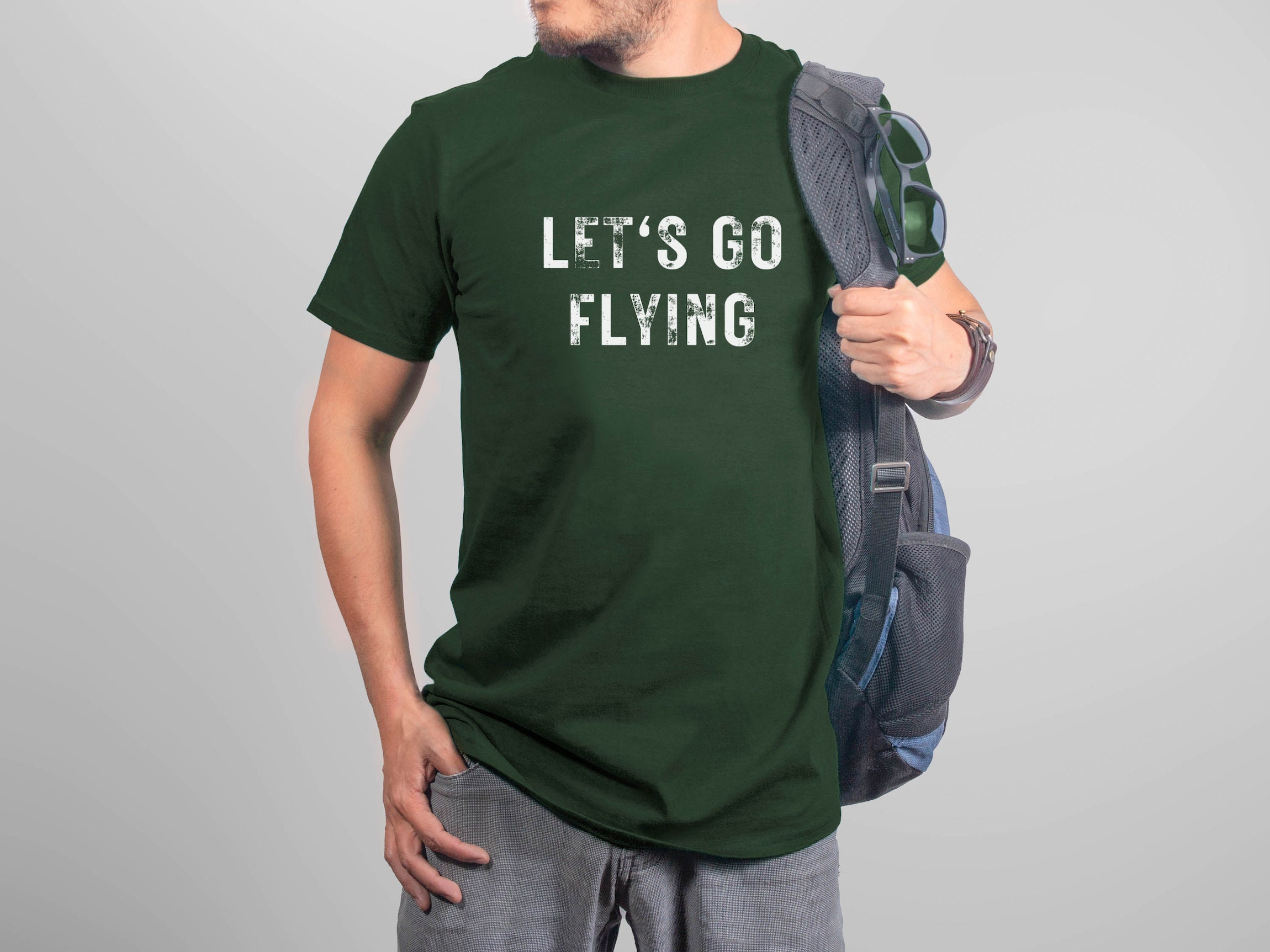 Let's Go Flying Shirt | Aviation Tee | Airplane Shirt | Pilot Gift ...