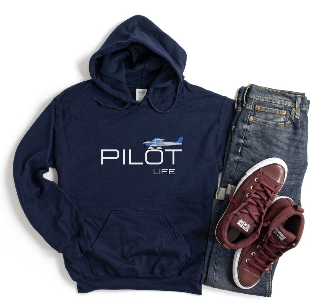 Pilot Life Airplane Hoodie | Gift for Pilot | Aviation Shirt | Airplane ...