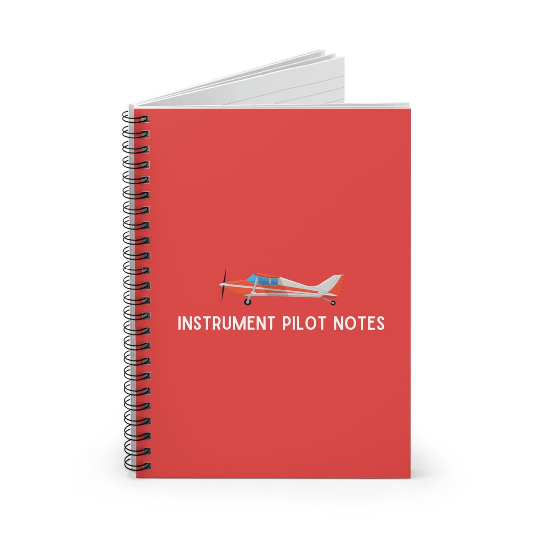 Instrument Pilot Spiral Notebook | Flight Training Notes | Gift for ...