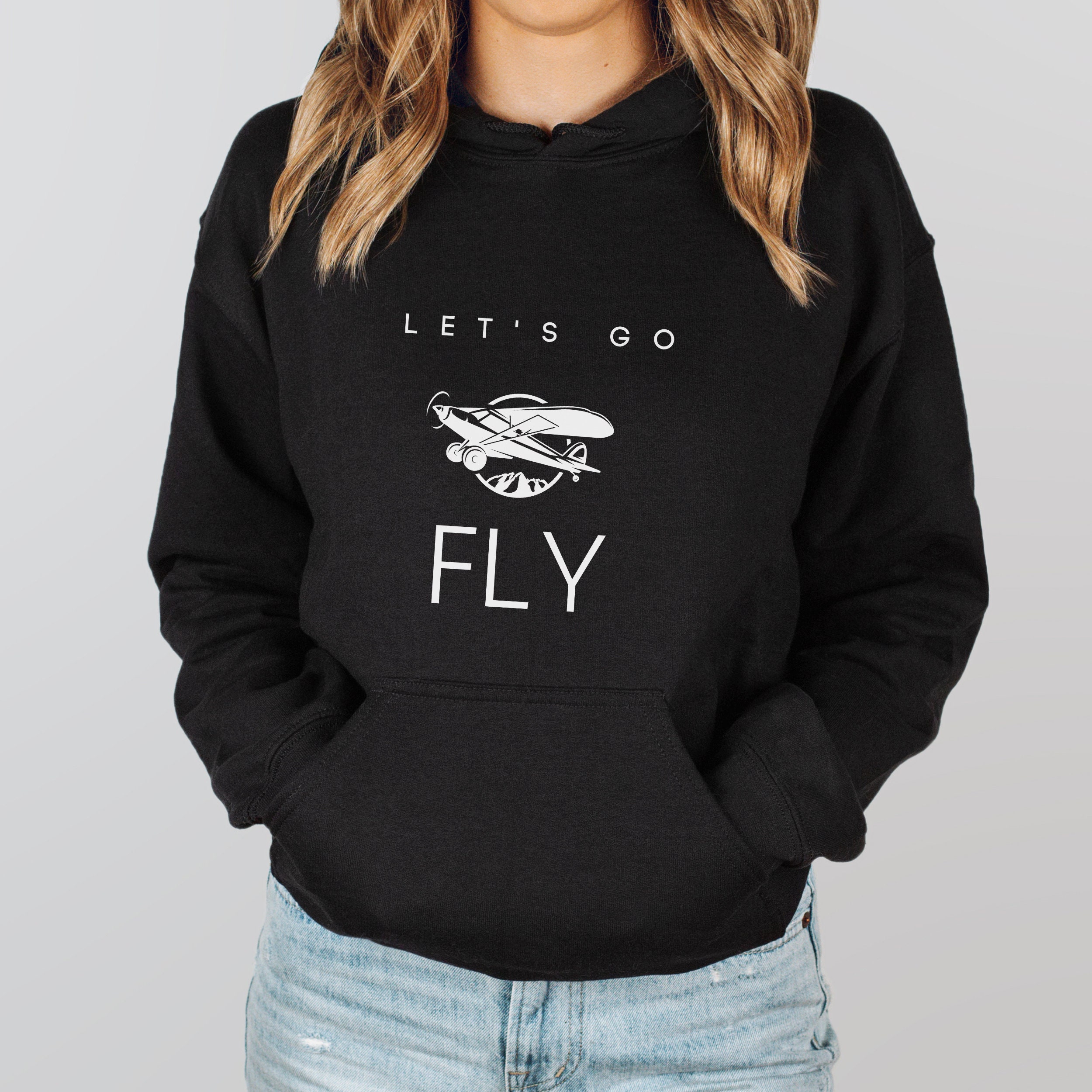 Let's Go Fly Hoodie Mountain Flying Sweatshirt Gift - Etsy
