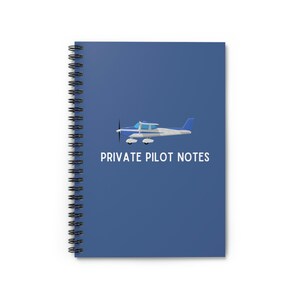 Private Pilot Spiral Notebook | Flight Training Notes | Gift for ...
