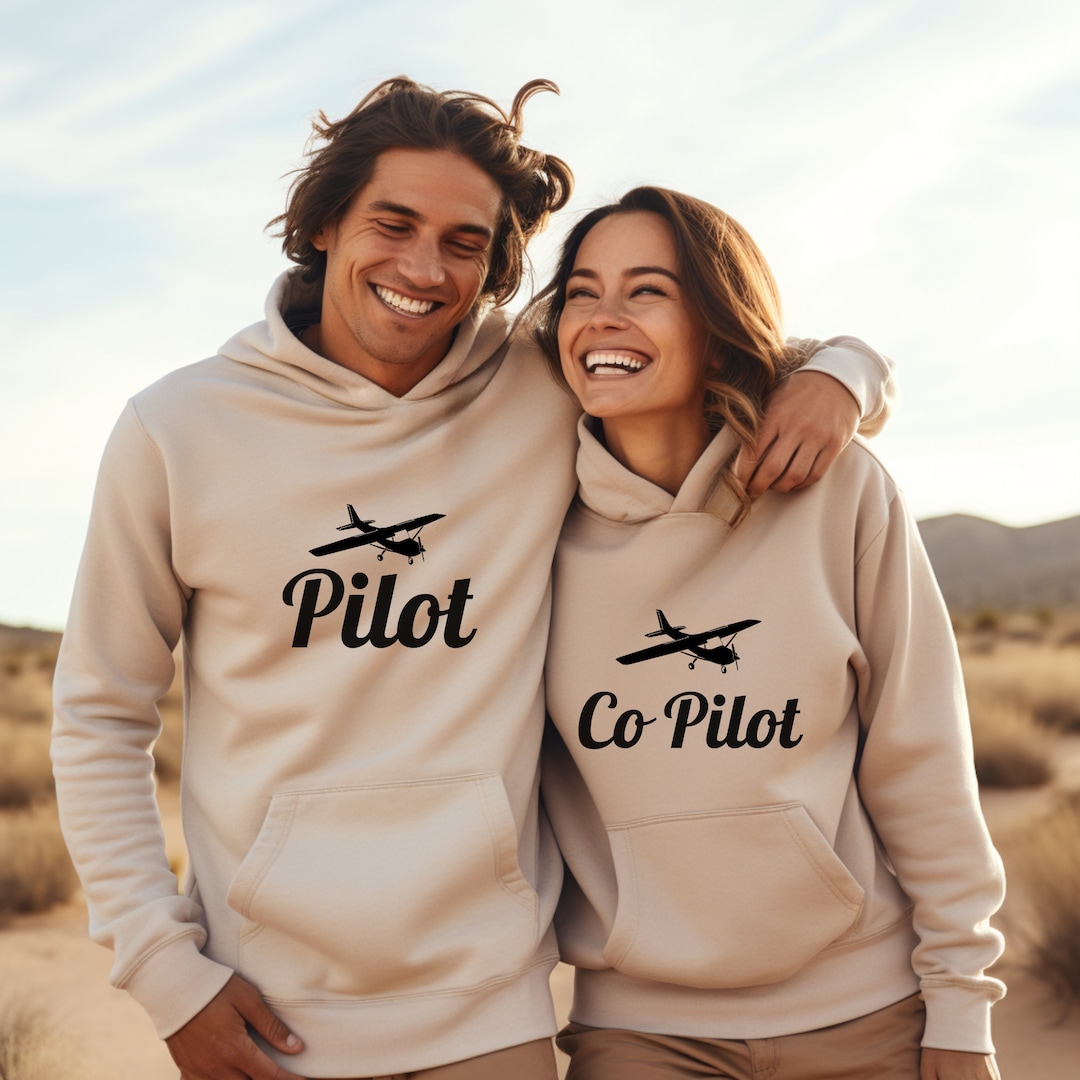 Pilot Hoodie Airplane Shirt Aviation Gift Trendy Pilot Clothing Private ...
