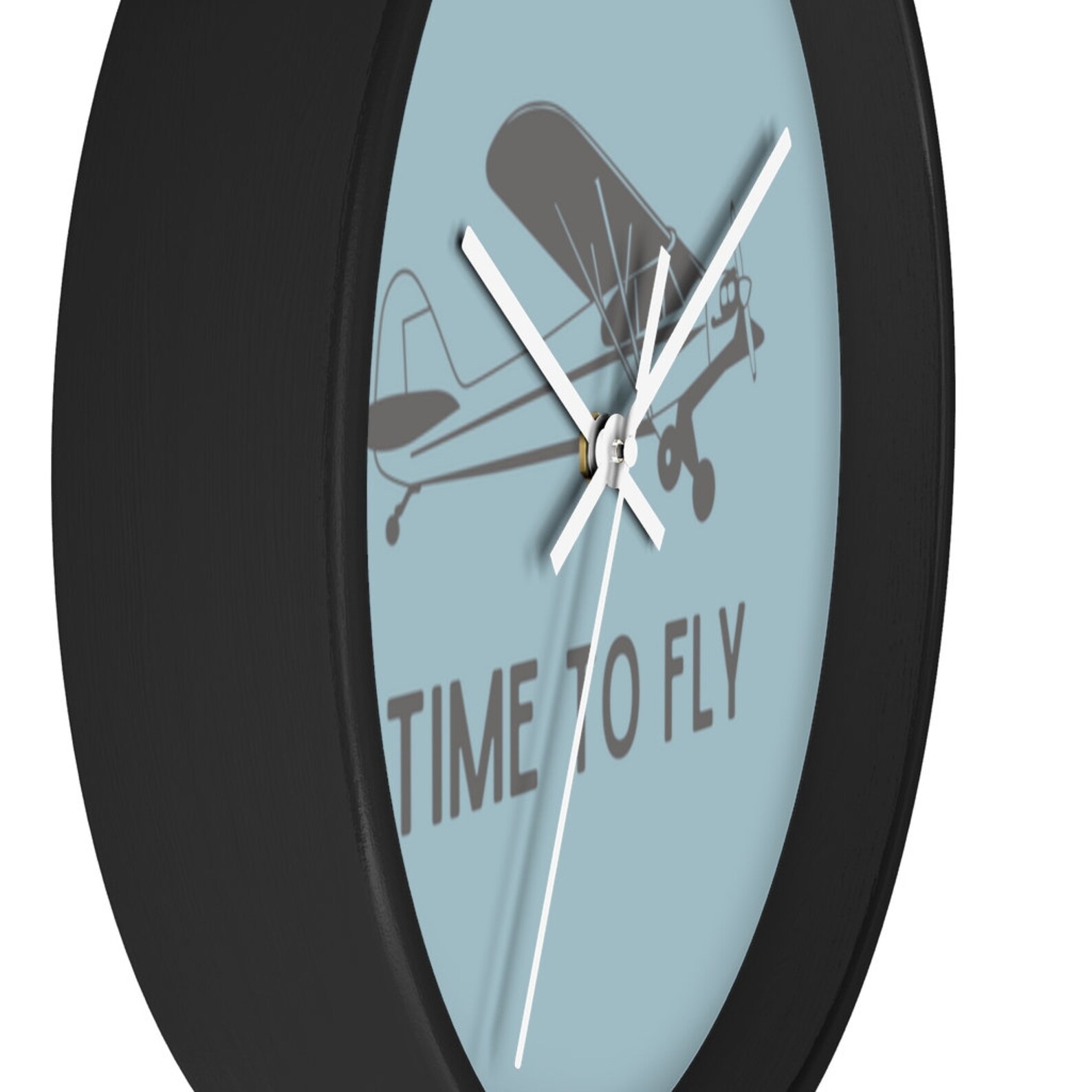Time to Fly Wall Clock Hangar Decor Airplane Clock Pilot - Etsy