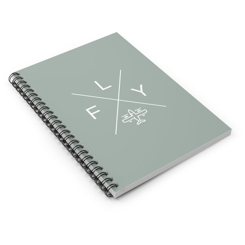 Fly Spiral Notebook | Airplane Notes | Gift for Pilot | Pilot Journal ...
