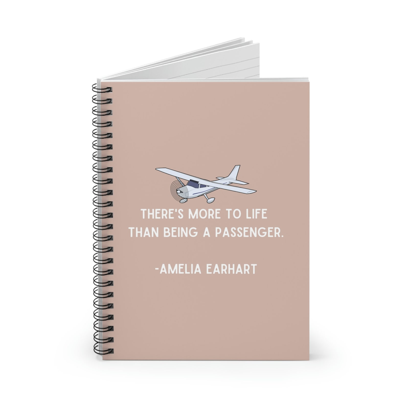 Amelia Earhart Spiral Notebook | Flight Training Notes | Gift for ...