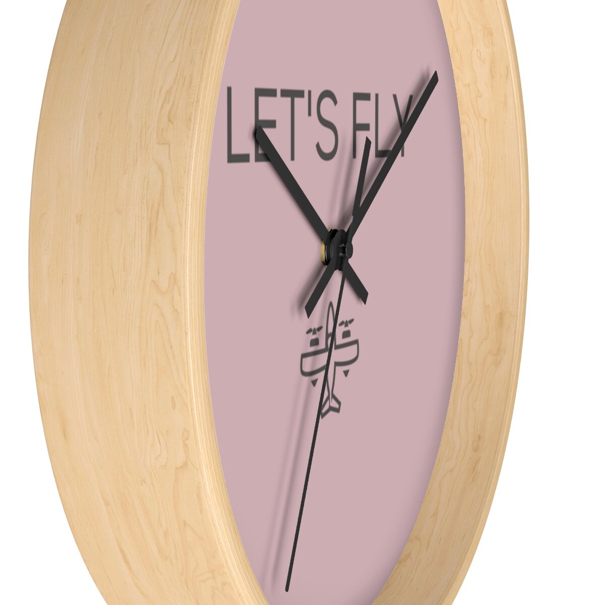 Let's Fly Wall Clock Pilot Gift Airplane Hangar Decor - Etsy