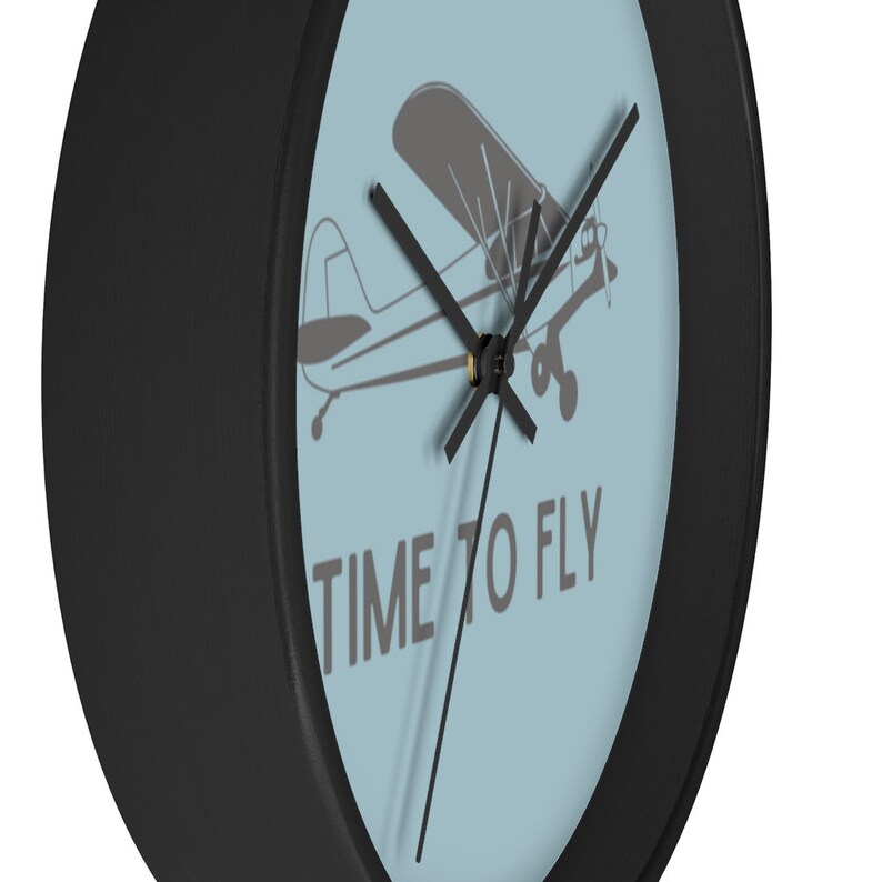 Time to Fly Wall Clock Hangar Decor Airplane Clock Pilot - Etsy