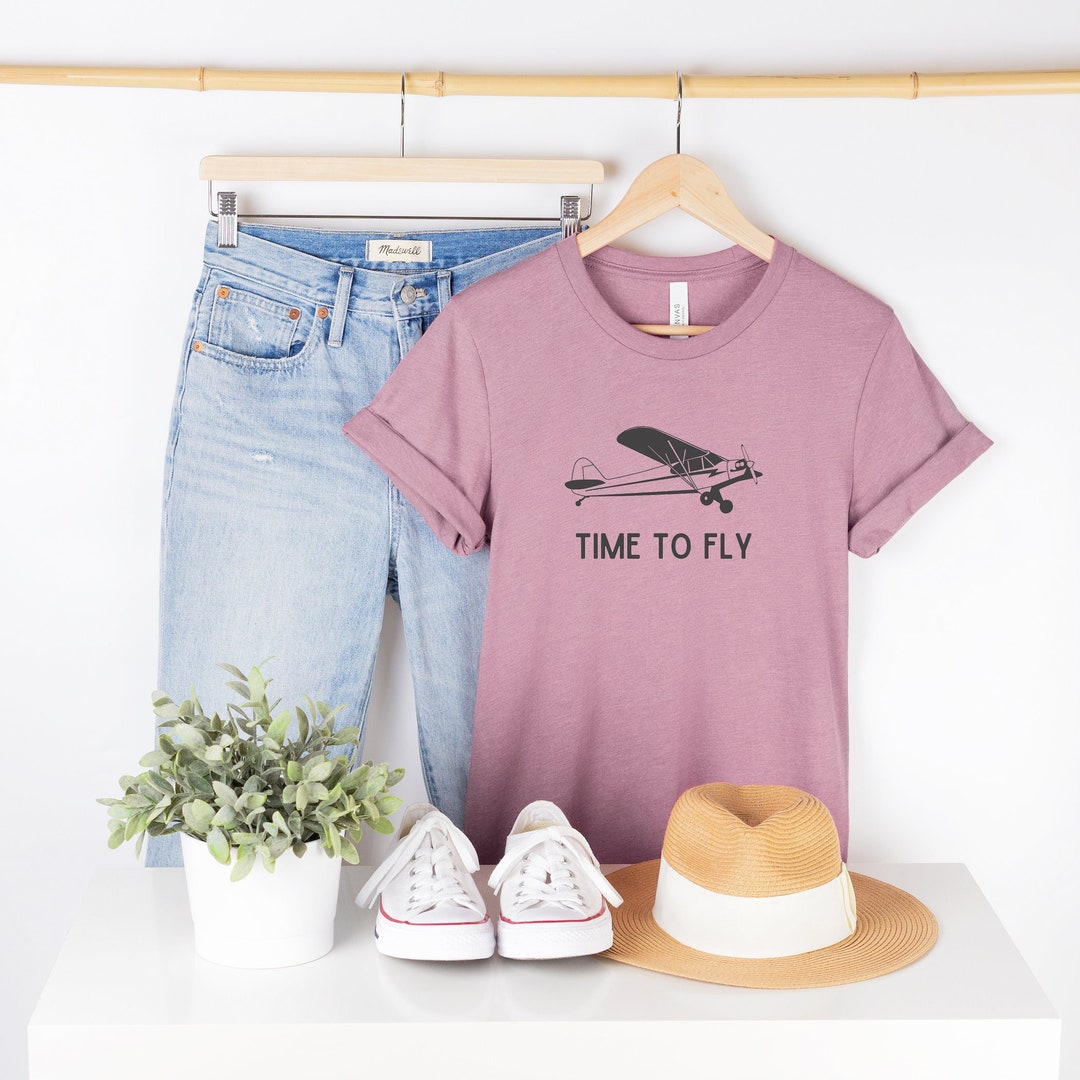 Time to Fly T Shirt | Aviation Shirt | Pilot Gift | Flying Shirt ...