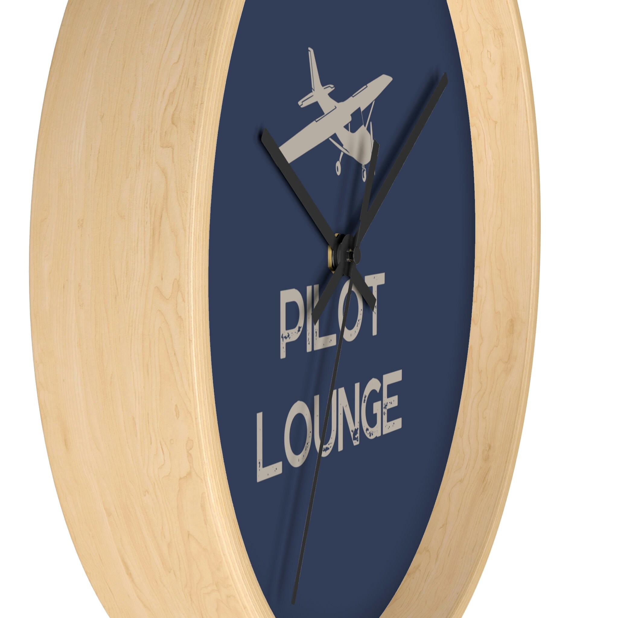 Pilot Lounge Wall Clock Airplane Hangar Decor Gift for - Etsy