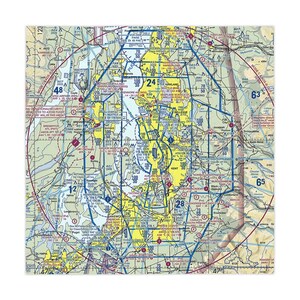 Personalized Airport Table Cloth | VFR Sectional Custom Tablecloth ...